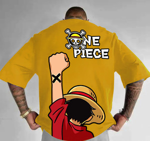 LGR FASHION Printed Men Round Neck Yellow T-Shirt - Buy LGR FASHION ...