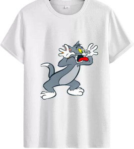 VSVE Printed Men Round Neck White T-Shirt - Buy VSVE Printed Men Round ...