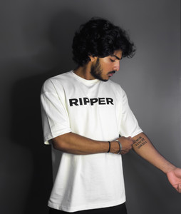 RIPPERSTORE Printed Men Round Neck White T-Shirt - Buy RIPPERSTORE ...