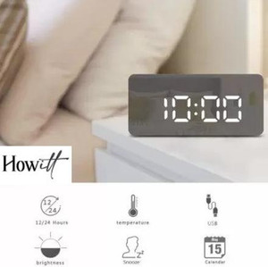 Howitt Digital White Clock Price in India - Buy Howitt Digital White ...