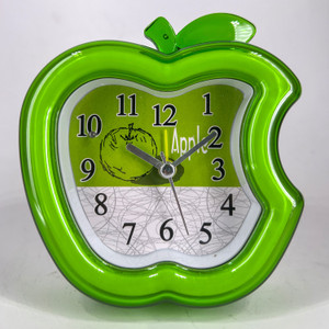 Elegant Lifestyle Analog Apple Shape Analogue Alarm Clock for Wall or ...