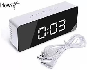 Howitt Digital White Clock Price in India - Buy Howitt Digital White ...