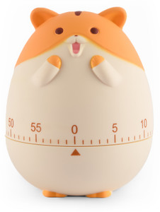 ComicSense Analog Yellow Cute Squirrel Mechanical Timer Alarm Clock No ...