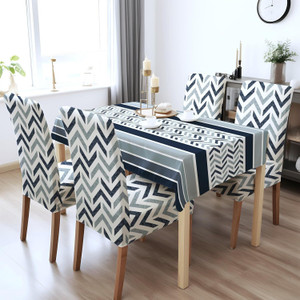 DECORIAN Polyester, Cotton 4 Seater Geometric Table Cover - Buy ...