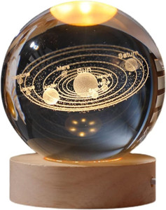 NAIRO 3D Planet Crystal Ball | Crystal Planet Laser Engraved Solar ...