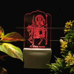 Gadgets World UMIYA MATAJI Acrylic 3D Illusion RGB 7 Colour Changing ...