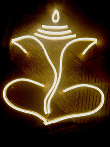 payneer Lord Ganesha Neon Sign Neon LED Light Wedding Decoration Ganesh ...