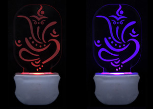 Wooddhara Lord Ganesh 3D LedNightLamp come with 7Multicolor effect ...
