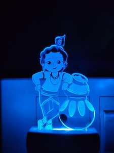 Giftkidukan Cute Lord Krishna Lamp with 7 Color Changing Lights ...
