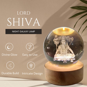Humraah Store Lord Shiva Galaxy Crystal Ball Night Lamp Night Lamp ...
