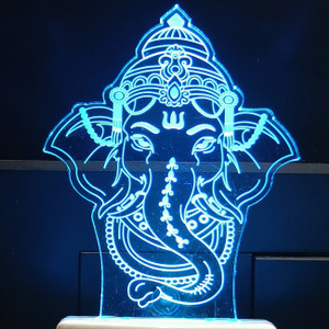 Gadgets World GANESHA Acrylic 3D Illusion RGB 7 Colour Changing LED ...