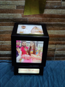 Mk classic creation Alpha Led 5 photos Rotating lamp 4X4 inch Table ...