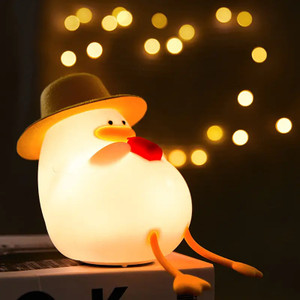 Pamidhar Cute Dodo Duck Night Light,3 Level Dimmable Rechargeable Duck ...