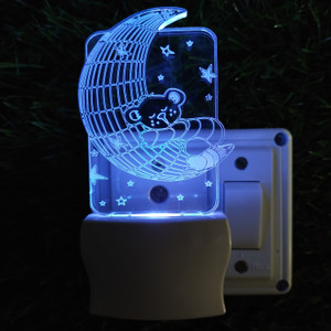 Nax GOOD NIGHT MOON Acrylic 3D Illusion RGB 7 Colour LED Plug and Play ...