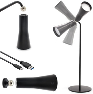 AASTIK SALES 3 in 1 Rechargeable Desk lamp Removable Head Standing Desk ...