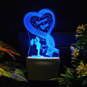 Sky Mart FOREVER LOVE COUPLE Acrylic 3D Illusion RGB 7 Colour Changing ...