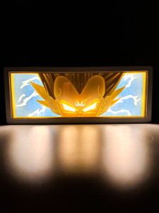 ComicSense Dragon Ball Z Anime Light Box Vegeta Saiyan Prince Anime ...