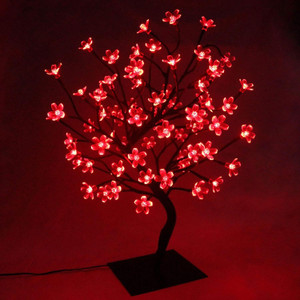 Refulgix Bonsai Desk Tree LED Battery Powered or USB Adapter Table Top ...