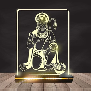 Kuavi Hanuman ji Acrylic Engraving LED Table Tops Table Lamp Price in ...