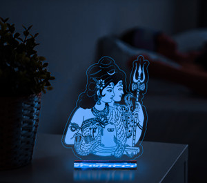 StarLaser 3D Illusion Lord Shiva Night Lamp Gift Idea Pooja Room for ...