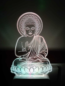 noviux Plastic 3D Buddha Bhagwan Night Lamp Price in India - Buy noviux ...