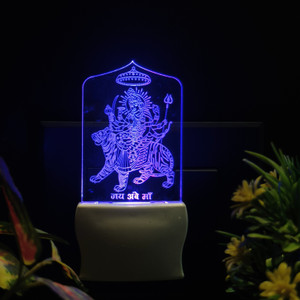Sky Mart AMBA MATAJI Acrylic 3D Illusion RGB 7 Colour Changing LED Plug ...