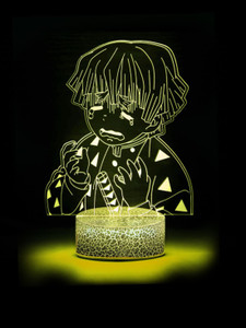 ComicSense Demon Slayer Anime Crying Zenitsu Led Lamp, 16 Color ...