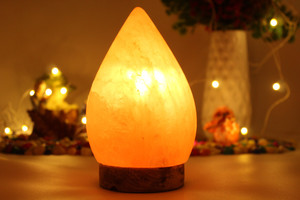 Vishisht Retails VR-DRP-02, (Himalayan Salt Lamp Teardrop (Carving ...