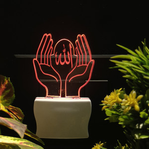 Gadgets World ALLAH KI DUA Acrylic 3D Illusion RGB 7 Colour Changing ...