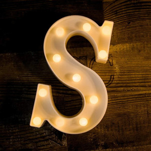 prajna Alphabet Shaped Led Light For Romantic Gift, Wall Table Home ...