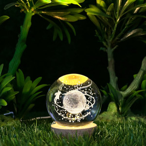 MOOZMOB 3D Uranus Crystal Ball Lamp Table Lamp Price in India - Buy ...