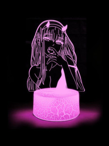 ComicSense Darling in The Franxx Anime Waifu Zero Two Lamp, 16 Color ...