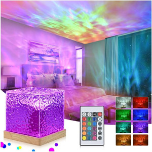 Dizaa Ocean Wave Projector Light, Romantic LED Night Light with 3D ...