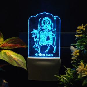 Sky Mart UMIYA MATAJI Acrylic 3D Illusion RGB 7 Colour Changing LED ...