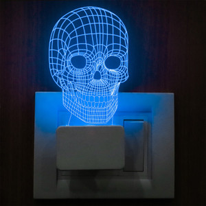 StarLaser 3D Illusion Skeleton Acrylic led Night lamp 7 Color Changing ...