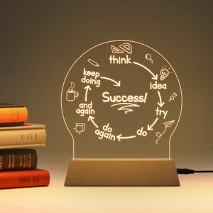 YDF VISION Acrylic LED Light Motivational Study Lamp Price in India ...