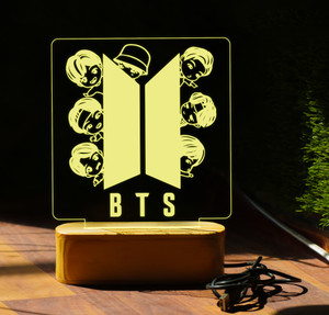 Viyapaari BTS Army Led Night Lamp with Warm White Light for K-Pop Fans ...