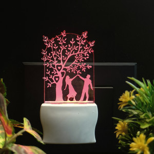 Gadgets World TREE COUPLE Acrylic 3D Illusion RGB 7 Colour Changing LED ...