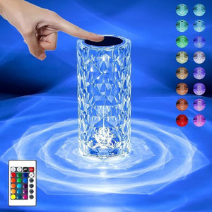 king and queen store Crystal Rose Diamond 16 Color RGB Changing Mode ...