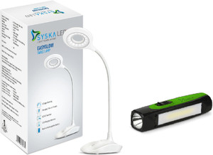 Syska TL-8602L with T112ML Rechargeable Torch and Study Lamp Price in ...