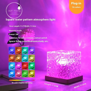 Skycandle Ocean Wave Projector Light, Romantic LED Night Light with 3D ...