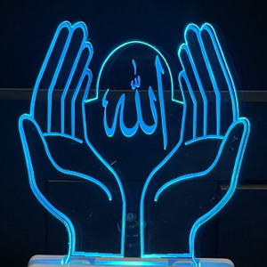 Gadgets World ALLAH KI DUA Acrylic 3D Illusion RGB 7 Colour Changing ...