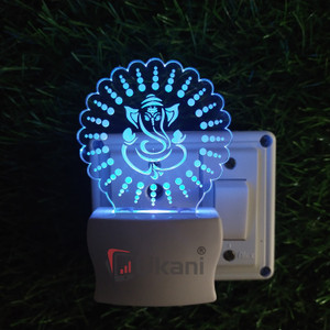 DoubleRainbow GANESHA IN CHAKRA Acrylic 3D Illusion RGB 7 Colour ...