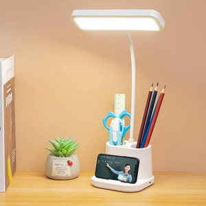 FIRSTLIKE Rechargeable Lamp For Students With Pen Holder & Mobile ...