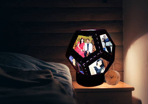 lala hathrasi MDF LED Pentagon Shape Rotating Photo Lamp for All ...