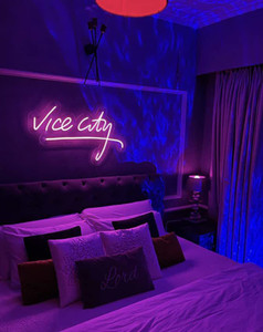 THE PARTY PLANET Vice City Neon Sign for Room wall Decoration (8 X 24 ...