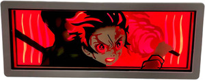 RV Mart Anime Tanjiro Demon Slayer LED Neon Light Box Lamp 3D Paper ...