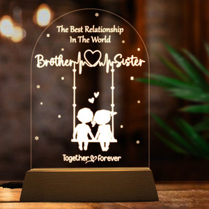 YDF VISION Raksha Bandhan Special Gift Lamp for Brother & Sister Table ...