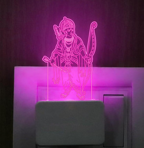 ASA CRAFT Ram Ji Plug Night lamp with 7 Color Changing Light Temple ...
