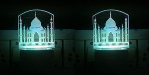 ARTISTRY DESIGN Taj mahal Night Lamp Come with 7Multicolor & 3D ...